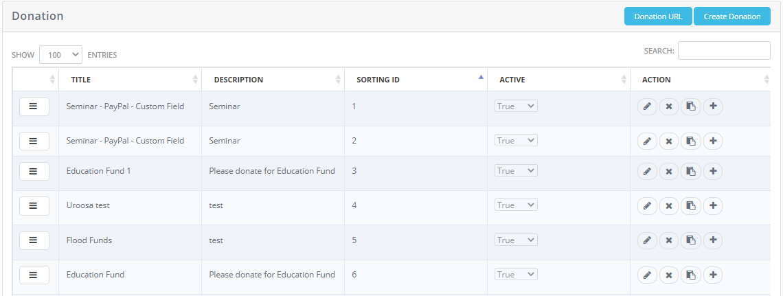 Create Donation(Client Support) - Support Ideas Registration